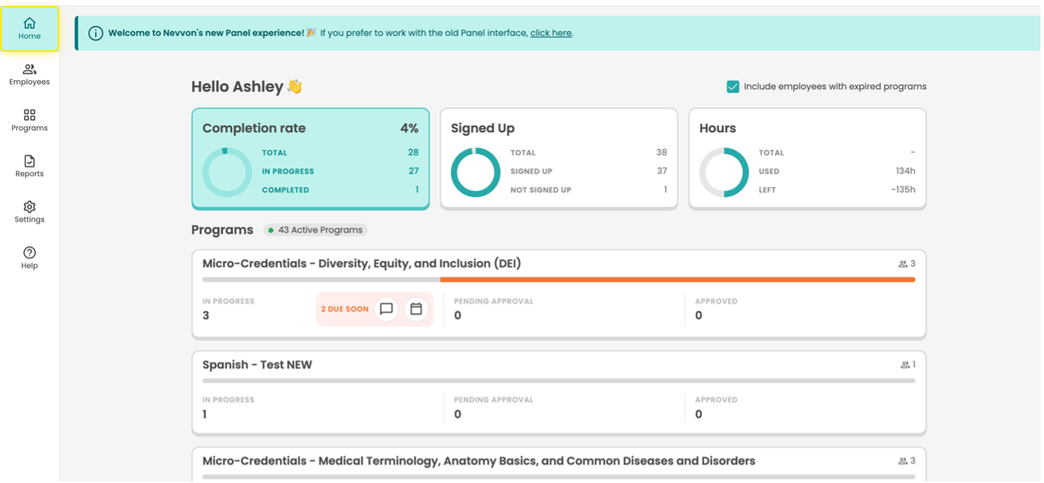 Getting to know your Dashboard
