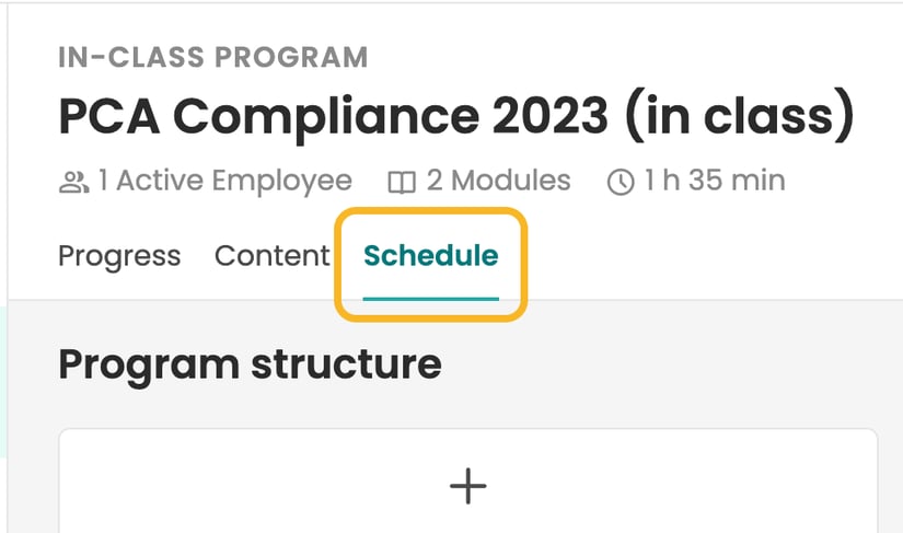 Creating Your Program Structure